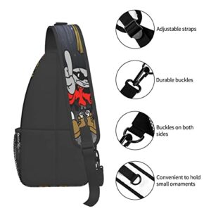 DHOUTSL Man Chest Bag Codename Kids Anime Next Door Crossbody Bags Women Sling Backpack Adjustable Shoulder Bag for Cycling Camping Hiking Sports Travel