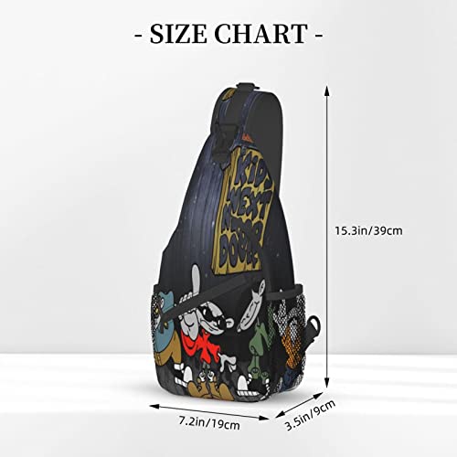 DHOUTSL Man Chest Bag Codename Kids Anime Next Door Crossbody Bags Women Sling Backpack Adjustable Shoulder Bag for Cycling Camping Hiking Sports Travel