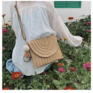 NociHah Straw Clutch Purses for Women Envelope Woven Clutch Handbags Summer Shoulder Bags