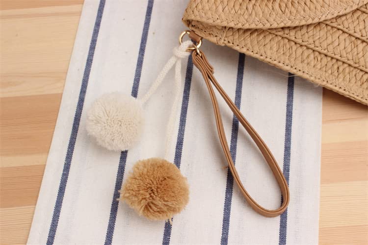 NociHah Straw Clutch Purses for Women Envelope Woven Clutch Handbags Summer Shoulder Bags