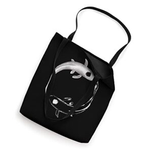 Yin Yang Japanese Koi Fish Nishikigoi Sanke Showa Carp Fish Tote Bag