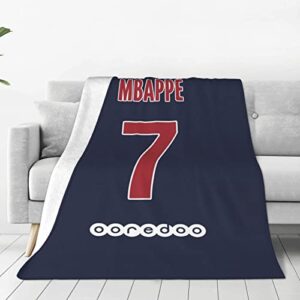 #10 #7 mbappe king of france super soft fleece throw blanket ultra-soft micro blankets for car sofa