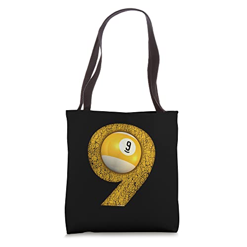 9-Ball Pool Ball Art Tote Bag