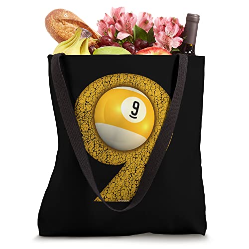 9-Ball Pool Ball Art Tote Bag