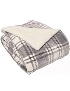 life comfort the ultimate throw i luxurious faux fur reversing to plush i 60 in x 70 in i 100% polyester i great for gifts