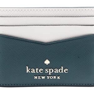 Kate Spade New York Staci Small Slim Card Holder Peacock Sapphire Multi