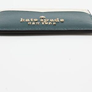 Kate Spade New York Staci Small Slim Card Holder Peacock Sapphire Multi