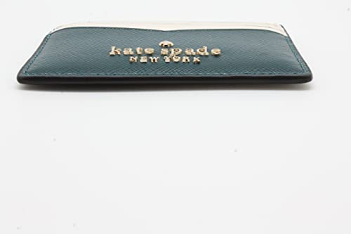 Kate Spade New York Staci Small Slim Card Holder Peacock Sapphire Multi