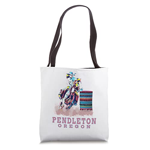 Pendleton Oregon Rodeo - Barrel Racing Tote Bag