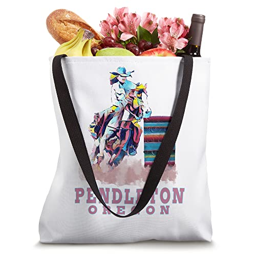 Pendleton Oregon Rodeo - Barrel Racing Tote Bag