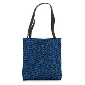 Pepsi Blue and Black Typography Tote Bag