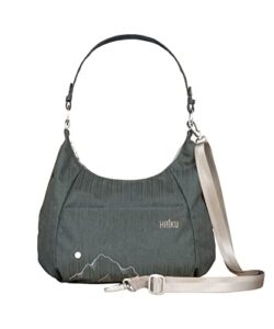 haiku amble hobo bag with removable shoulder strap and adjustable crossbody strap, deep forest