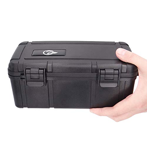 OZCHIN Black Storage Box Resistant Storage Container with Combination Lock ABS Plastic Storage Box Great Christmas Gift for Men