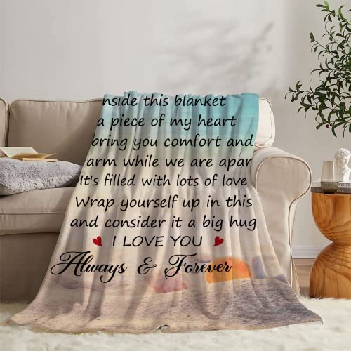 Fastpeace to My Daughter Blanket, Gifts for Daughter from Mom Dad, Christmas Birthday Graduation Thanksgiving Mother Day Best Gift Ideas Throw Blanket for Daughter