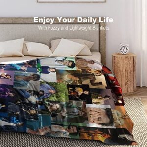 Ultra Soft 3D Blanket Microfiber Plush Throw Blankets Lightweight Warm Durable Sofa Couch Decor Beding for Kids Adults (ht-1, 50''x 40'')