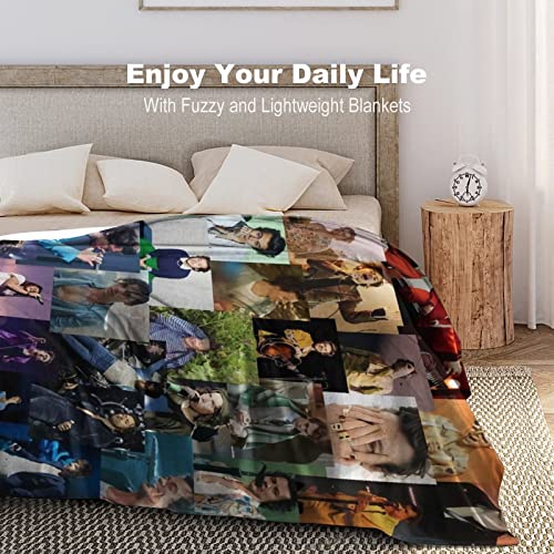 Ultra Soft 3D Blanket Microfiber Plush Throw Blankets Lightweight Warm Durable Sofa Couch Decor Beding for Kids Adults (ht-1, 50''x 40'')