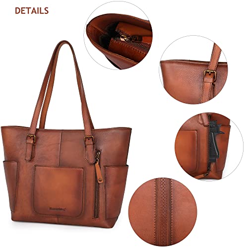 Montana West Purses and Handbags Genuine Leather Purses for Women Hobo Bags Shoulder Tote Purse MWG04-G9068BR