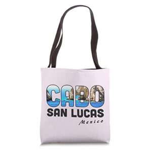 cabo san lucas mexico baja beach cliffs water swimming tote bag