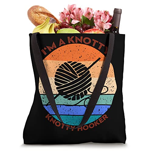 I'm A Knotty Knotty Hooker Retro Vintage Tee Tote Bag