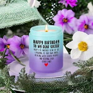 GSPY Sister Birthday Candle - Funny Birthday Gifts for Sister - Sister Birthday Gifts from Sister, Brother - Happy Birthday to My Dear Sister - Happy Birthday Gifts for Sister, Little, Big Sister