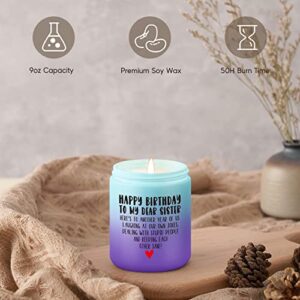 GSPY Sister Birthday Candle - Funny Birthday Gifts for Sister - Sister Birthday Gifts from Sister, Brother - Happy Birthday to My Dear Sister - Happy Birthday Gifts for Sister, Little, Big Sister