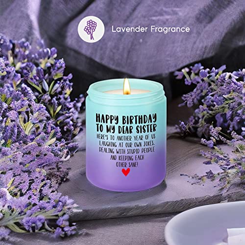 GSPY Sister Birthday Candle - Funny Birthday Gifts for Sister - Sister Birthday Gifts from Sister, Brother - Happy Birthday to My Dear Sister - Happy Birthday Gifts for Sister, Little, Big Sister