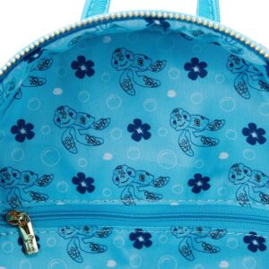 Loungefly Disney Pixar Finding Nemo Squirt and Crush Womens Double Strap Shoulder Bag Mini Backpack Purse