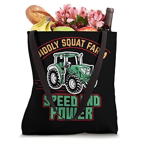 Perfect Tractor Design Diddly Squat Farm Speed And Power Tote Bag