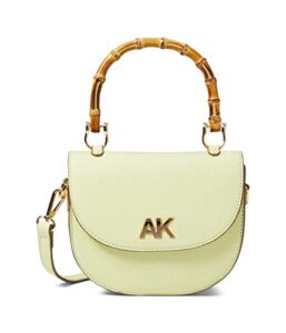 anne klein mini bamboo top handle crossbody, celery