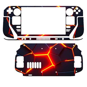 VEUENNS Full Set Games Decal Skin for Steam Deck console handheld gaming pc,Specially designed vinyl applique skin to Full steam deck coverage,provides protection and improves the feel of the trackpad