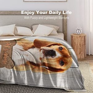 Artsadd Personalized Dog Memorial Blanket with Dog Pictures & Name Custom Pet Memorial Blanket Dog Remembrance Customized Bed Throw Blanket Sympathy Remembrance Made in USA