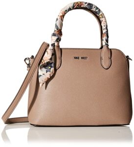 nine west merrylou dome satchel mink one size