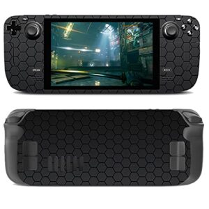 veuenns full set games decal skin for steam deck console handheld gaming pc,specially designed vinyl applique skin to full steam deck coverage,provides protection and improves the feel of the trackpad