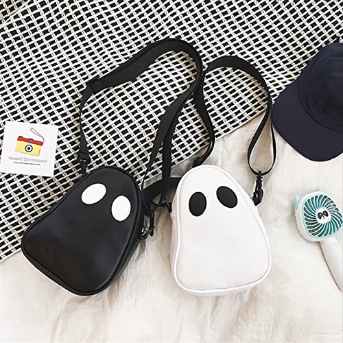 AfupGb Halloween Purse Cute Ghost Bag, Funny Cartoon Ghost Sarchel Crossbody Bag for Women, Women Shoulder Bags (White)