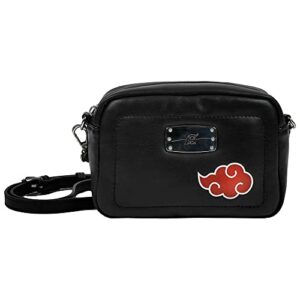 bioworld naruto shippuden akatsuki cloud symbol black handbag