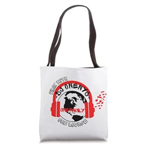 dj one nyc tote bag