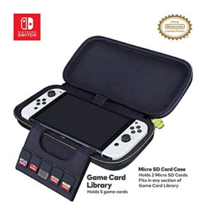 Game Traveler Splatoon 3 Nintendo Switch Case - Switch OLED Case for Switch OLED, Switch & Switch Lite, Adjustable Viewing Stand & Game Storage, Deluxe Handle, Licensed Nintendo Switch game case