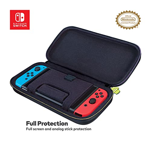 Game Traveler Splatoon 3 Nintendo Switch Case - Switch OLED Case for Switch OLED, Switch & Switch Lite, Adjustable Viewing Stand & Game Storage, Deluxe Handle, Licensed Nintendo Switch game case