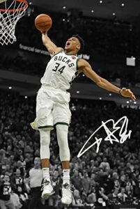 mingki giannis antetokounmpo poster, ”greek freak” – basketball star canvas poster for man cave office home decor, basketball wall art basketball fan memorabilia sports poster, 16″x24″-no frame