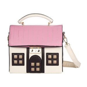 women cute realtor bag house shaped crossbody bags cellphone purse for women creative shoulder bags