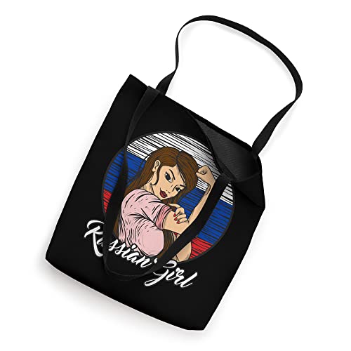 Russian Flag Russia Russian Girl Tote Bag