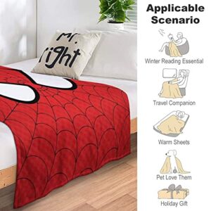 Superhero Spider Throw Blanket 60x50 Inches Soft Plush Blanket for Couch Car Bed