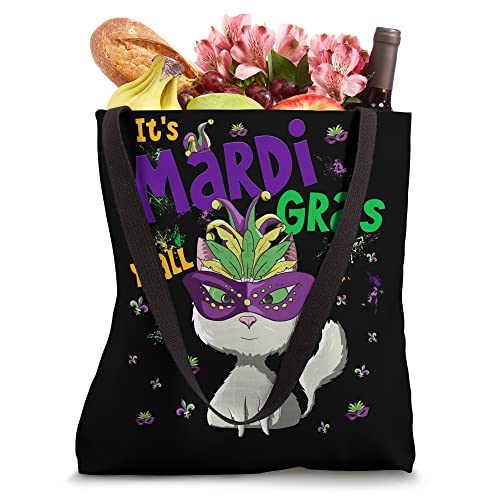 It's Mardi Gras Y'All Cat Lover Carnival Party Mardi Gras Tote Bag