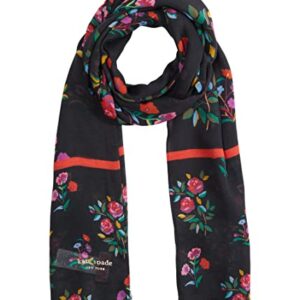 Kate Spade New York Autumn Floral Oblong Black One Size