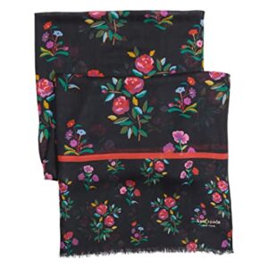 Kate Spade New York Autumn Floral Oblong Black One Size