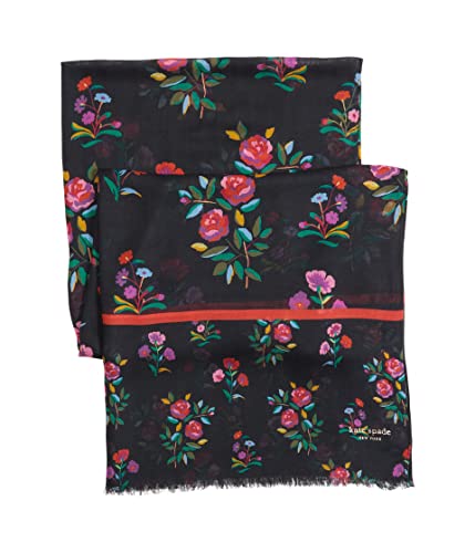 Kate Spade New York Autumn Floral Oblong Black One Size