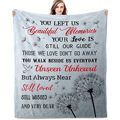 Bereavement Gifts Sympathy Gift Memorial Gifts for Loss of Mother Father Bereavement Gifts for Loss of Mother Husband Sympathy Gifts for Loss of Mom Dad Condolence Gifts Throw Blanket 60x50 Inch