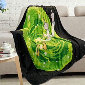 Novelty Cartoon Throw Blanket, Soft Flannel Blanket Warm Cozy Blanket Cozy Sofa Blanket Suitable for Sofa Office Traveling Camping Home