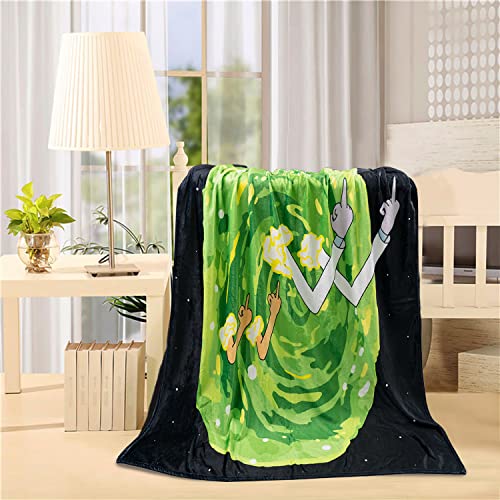 Novelty Cartoon Throw Blanket, Soft Flannel Blanket Warm Cozy Blanket Cozy Sofa Blanket Suitable for Sofa Office Traveling Camping Home