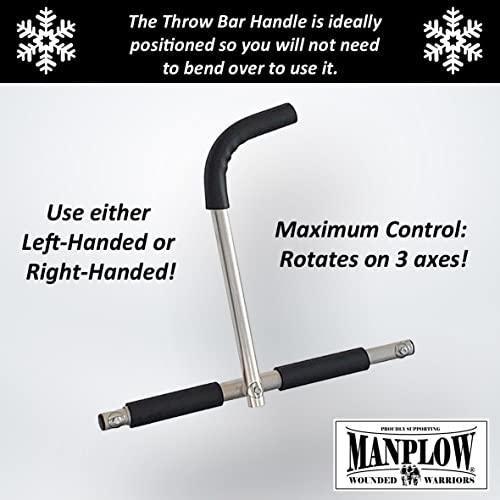 MANPLOW Special Release Winter Warrior 24” RevolutionX with Power U Handle and Throw Bar